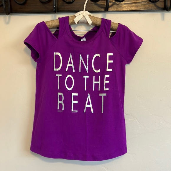 90 Degree By Reflex | Shirts & Tops | 9 Degree Offshoulder Purple Dance ...